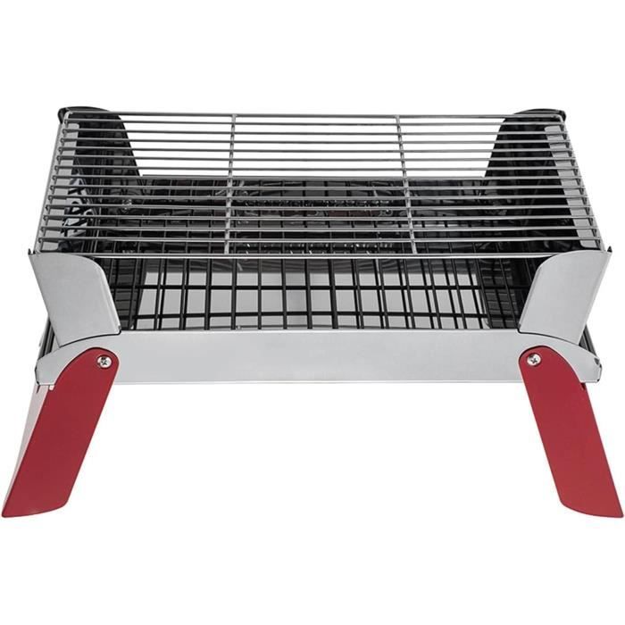 Gril De Barbecue Pliable En Acier Inoxydable Pour Feu De Camp, Barbecue À Charbon De Bois, Pour ...