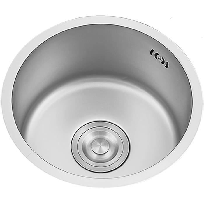 Évier Rond Argent Cuisine Rénovation Bassin Évier Simple Rond Petit ...