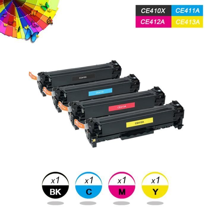 Toner Compatible HP LaserJet Pro 400 Color M451dw MFP M475dn - Pack de ...