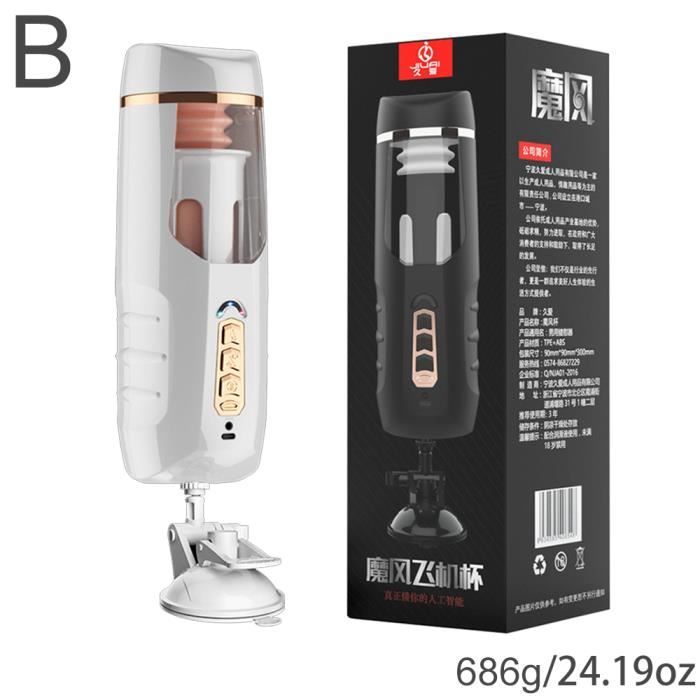 Masturbateur à chauffage télescopique automatique pour homme accessoire ...