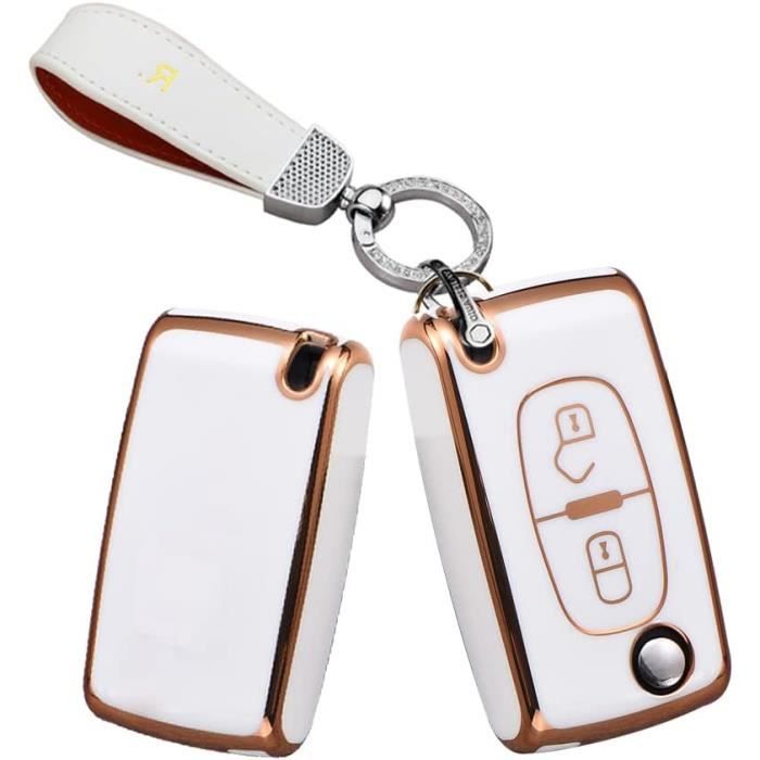 Coque De Clé De Voiture Pliable Pour Peugeot 207 307 407 308 Coque De ...