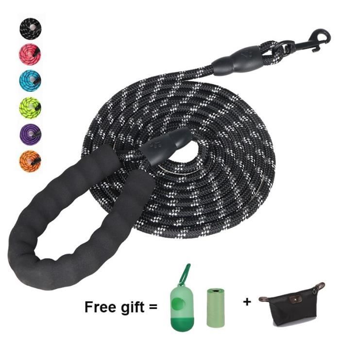 1.5M/2M/3M/ Pet Leashes Reflective Round Rope Large Dog Collar Leash ...