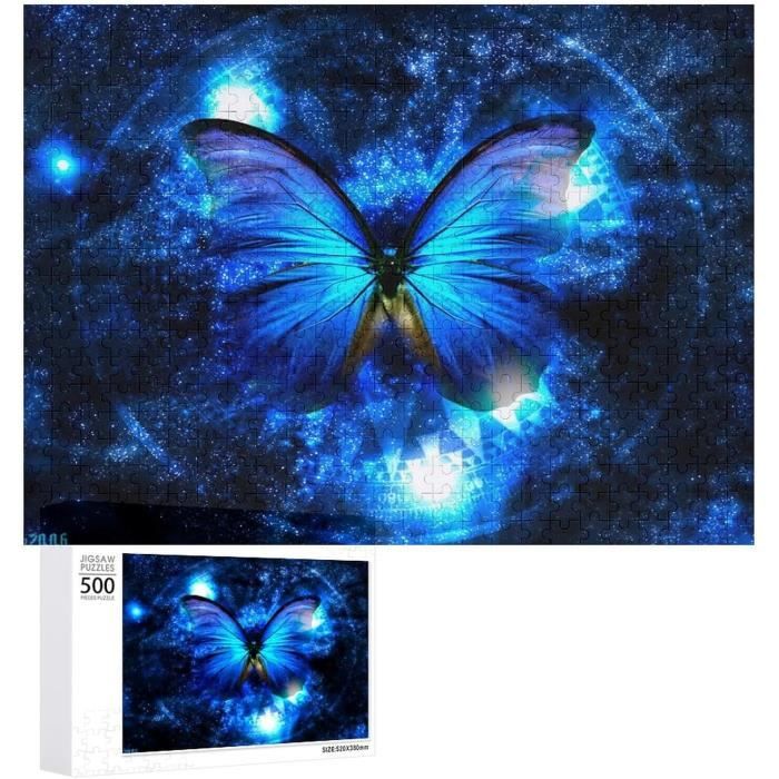 Fantasy Papillon Puzzles En Bois Adultes Et Adolescents 500 Pieces ...