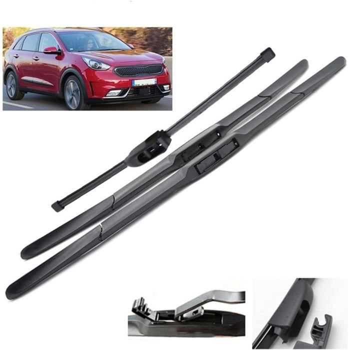 Ensemble De Balais D'Essuie-Glace Avant Et Arrière Compatible Avec Kia Niro 2016-2020 Brosses De ...