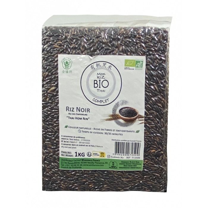 Riz ThaÏ Noir BIO 1kg/Sachet 2 sachets - Cdiscount Au quotidien