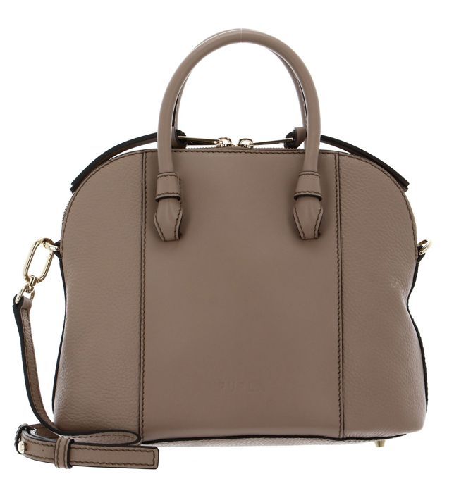 FURLA Sac à main brun clair en cuir pour femme - Miastella Dome Bag S ...