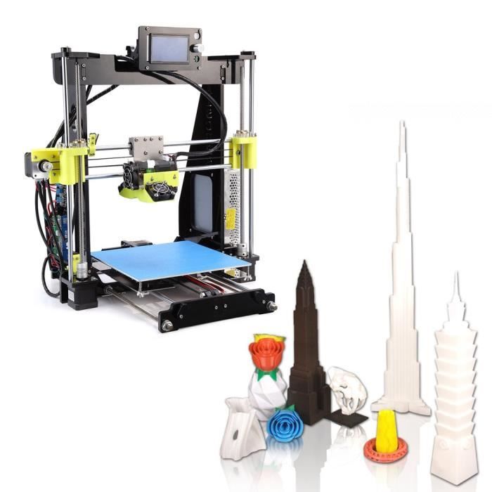 Imprimante 3D LCD 250W à tête unique MK8 Extrudeuse Support multis ...
