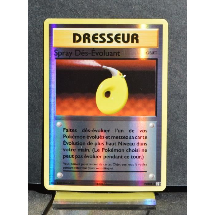 Carte Pokémon 76-108 Spray Dés-Evoluant - REVERSE XY - Évolutions NEUF ...