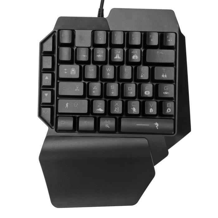 1. Design à une main : ce mini clavier de jeu dispose d'un design à une ...
