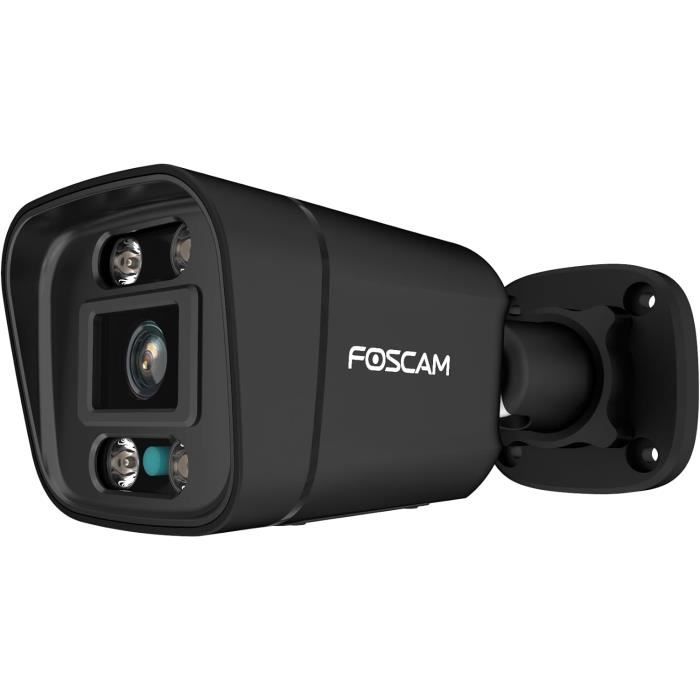 Caméra Ip V5Ep Poe 5 Mp Pour Extérieur Avec Projecteurs Et Sirène Noire ...
