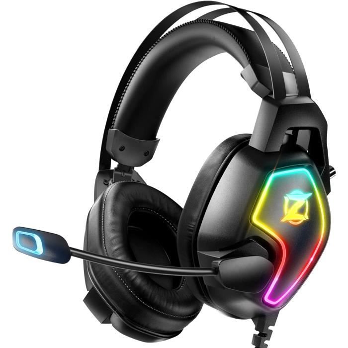 Casque Gaming Pour Ps5 Ps4 Pc Xbox Switch, Casque Gamer À Réduction De ...