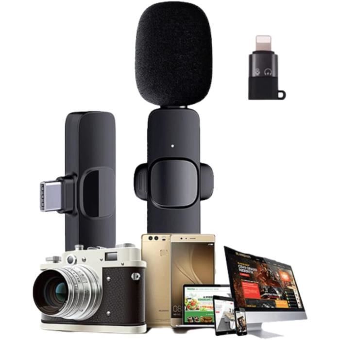 Micro Cravate Sans Fil, Mini Micro Pour L'Enregistrement Video-Youtube ...