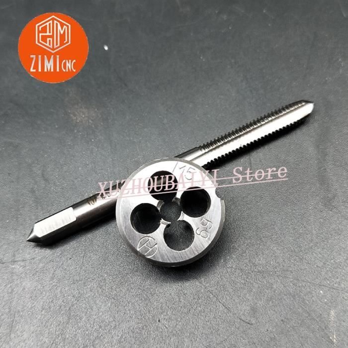 FILIERE - BUSE DE FILAGE - TARAUD,1pcs Die 1pcs tap-M7-1.0--M6 M7 filetage diamètre robinet rond ...