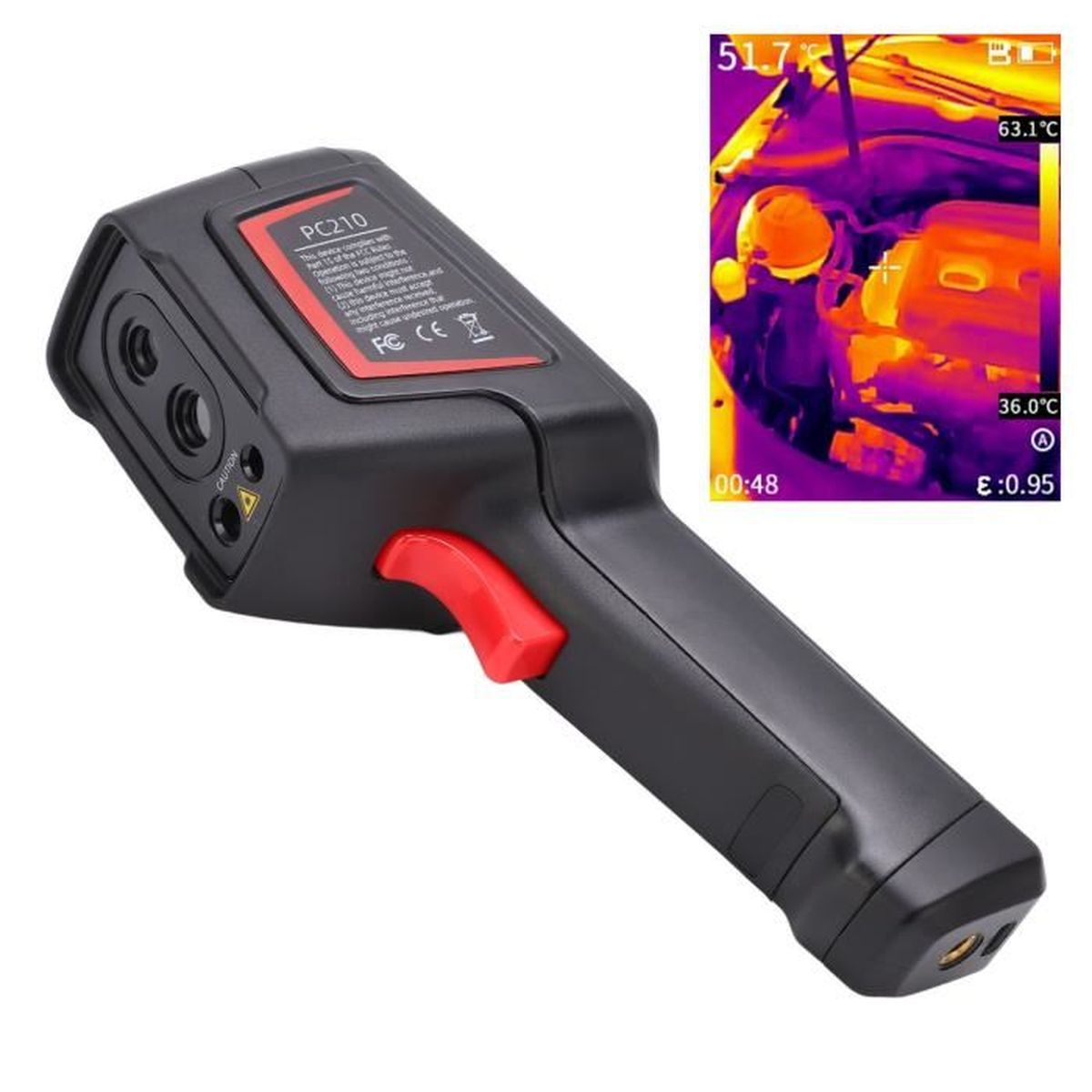 Caméra thermique Caméra D'imagerie Thermique Infrarouge, 4 Modes D ...