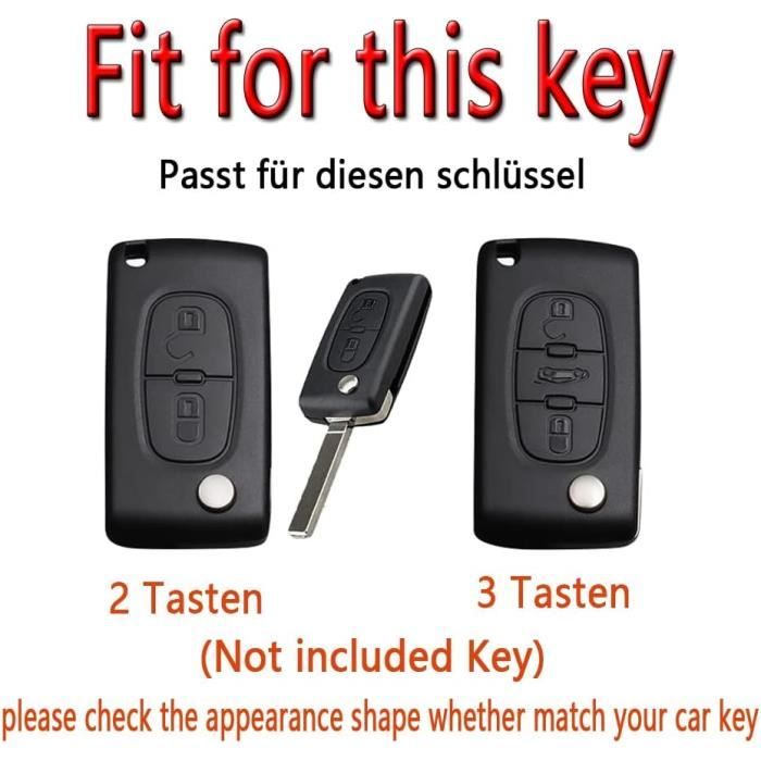 Coque De Clé De Voiture Pliable Pour Peugeot 207 307 407 308 Coque De ...