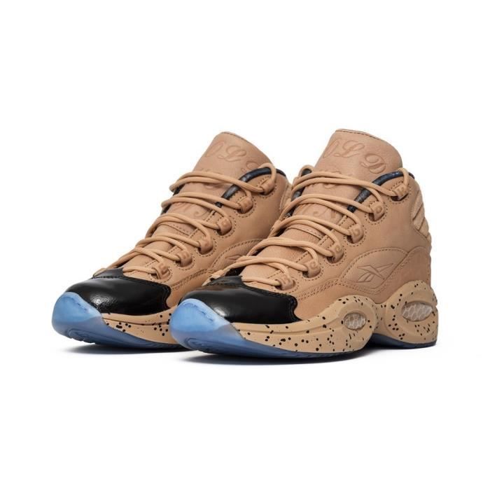 Chaussures Reebok Question Mid Melody Ehsani - Beige - Femme - Basket ...