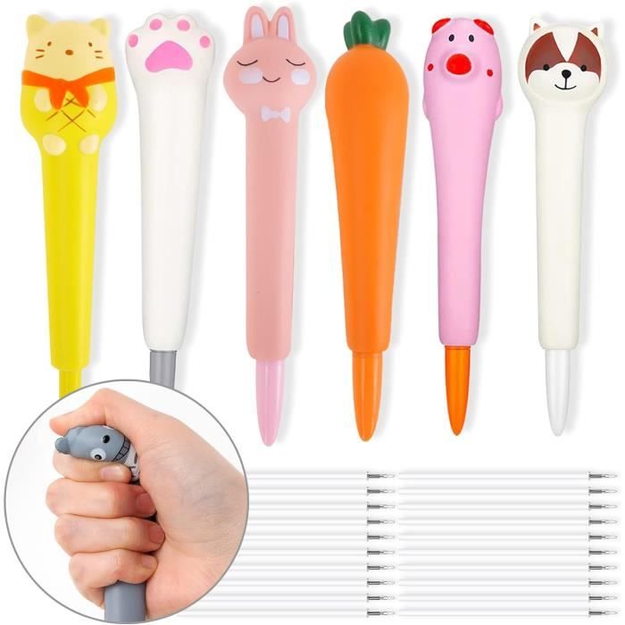 Lot De 26 Stylos À Encre Gel Squishy Mignon Dessin Animé, Stylos À ...