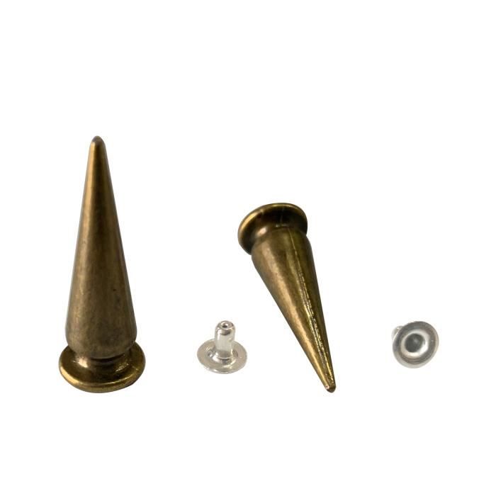 29mm x 10mm Goujons en forme de cône avec goupille de base Long rivet ...