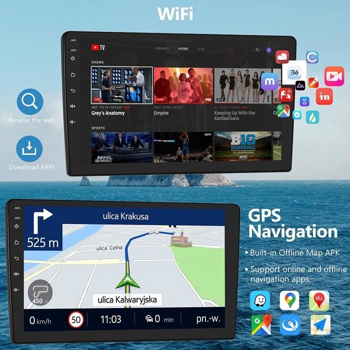 Android Autoradio pour Peugeot 208-2008 2012-2018, 10.1 Pouces ...