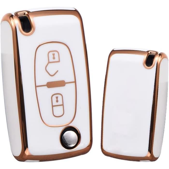 Coque De Clé De Voiture Pliable Pour Peugeot 207 307 407 308 Coque De ...