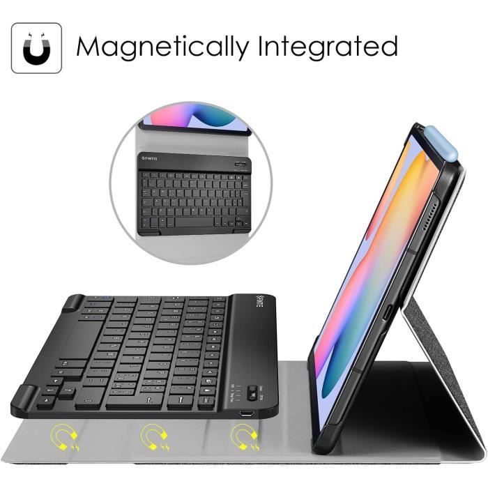 Keyboard Case For Samsung Galaxy Tab S6 Lite 10.4" Sm-P610- P615 2020 ...
