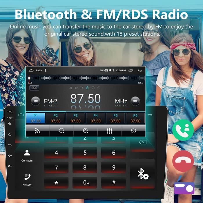 Android Autoradio pour Peugeot 208-2008 2012-2018, 10.1 Pouces ...