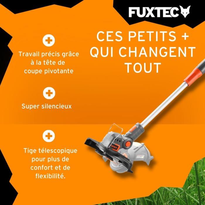 Coupe bordure batterie - FUXTEC FX-E1RT20 - 20V - Sans batterie ni ...