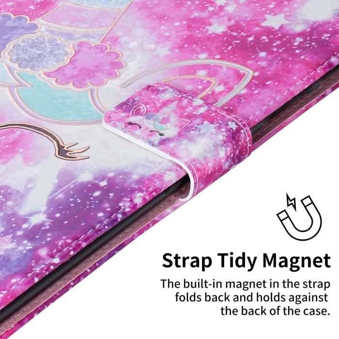 Coque Tablette Xiaomi Redmi Pad Se 11" Rayures Dorées Pu Leather ...