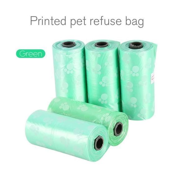 Sunbuy-VBESTLIFE sacs de merde de chien 5 Rouleaux Portable Imprimé ...