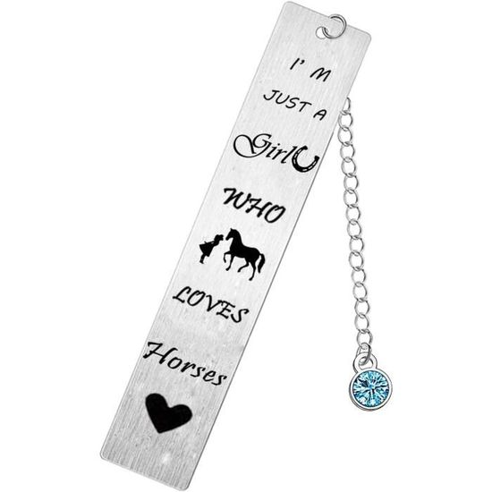 Marque-Page En Forme De Cheval Cadeau Idéal Pour Les Filles Just A Girl ...