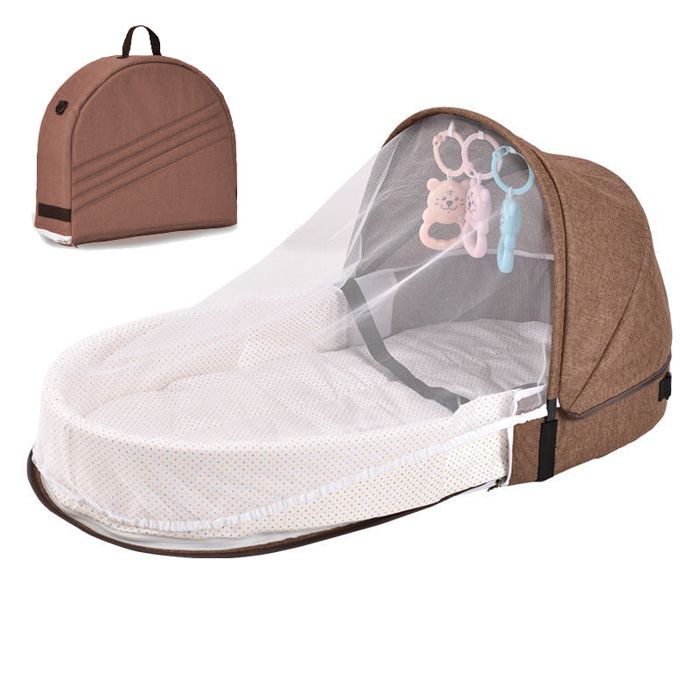 Couffin de voyage,Couffin pliable portable avec moustiquaire et auvent ...