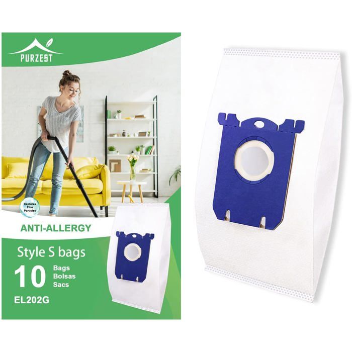 Sac pour aspirateur Electrolux EL200F EL8500 EL202G, Eureka OX BB ...