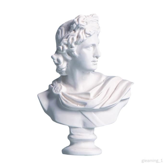 2,4 Pouces Classique Résine Grec Tête Buste Statue Sculpture Figurine ...