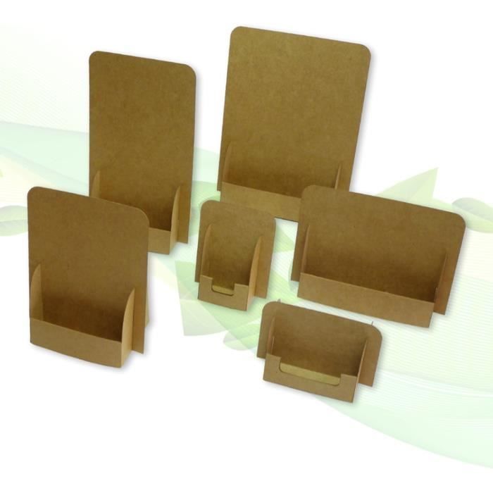 Nature-Eco Design Lot De 2 X 6 Supports Pliables Pour Flyers Cartes ...