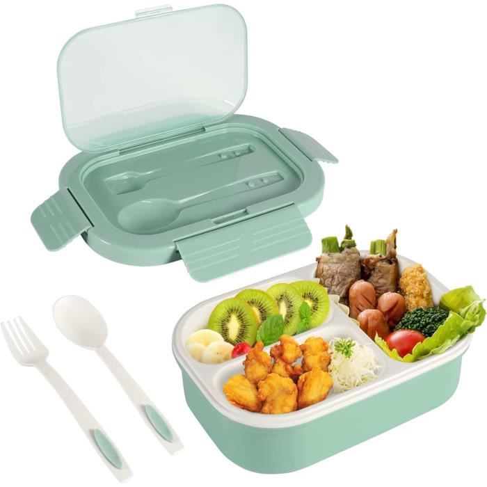900Ml Boîtes Bento, Hermétique Boîte Repas Pour Enfant Adulte, Boîte À ...
