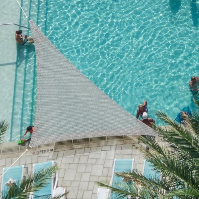 Voile d'ombrage Pare-Soleil Jardin Balcon Polyéthylène HDPE Respirant ...