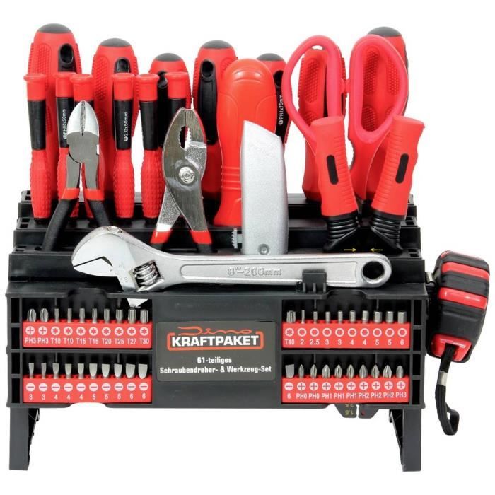 Jeu d'outils DINO - 61 pièces - Blanc - Cdiscount Jeux - Jouets