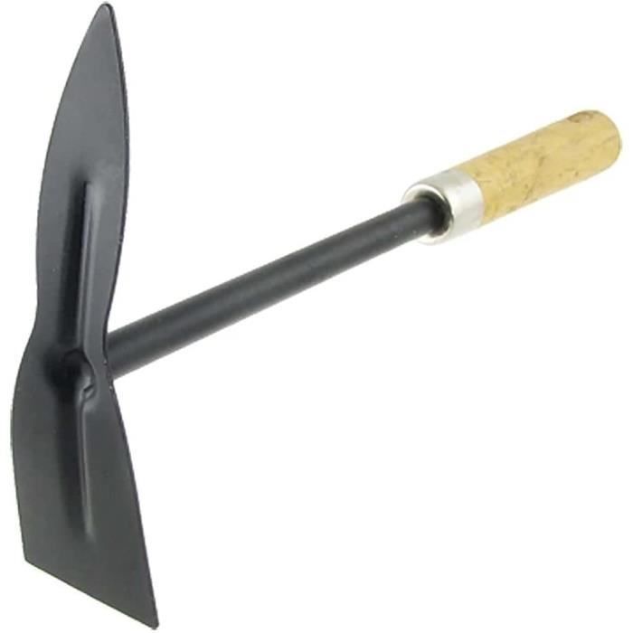BINETTE Houe outil a main portable avec poignee en bois pelle en acier ...