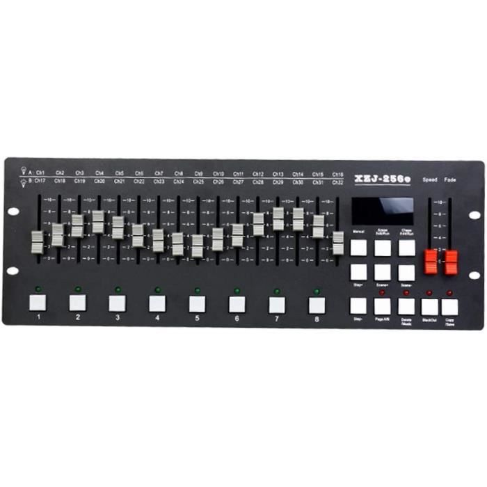 Console d'éclairage à 256 canaux, équipement d'opérateur d'éclairage de ...