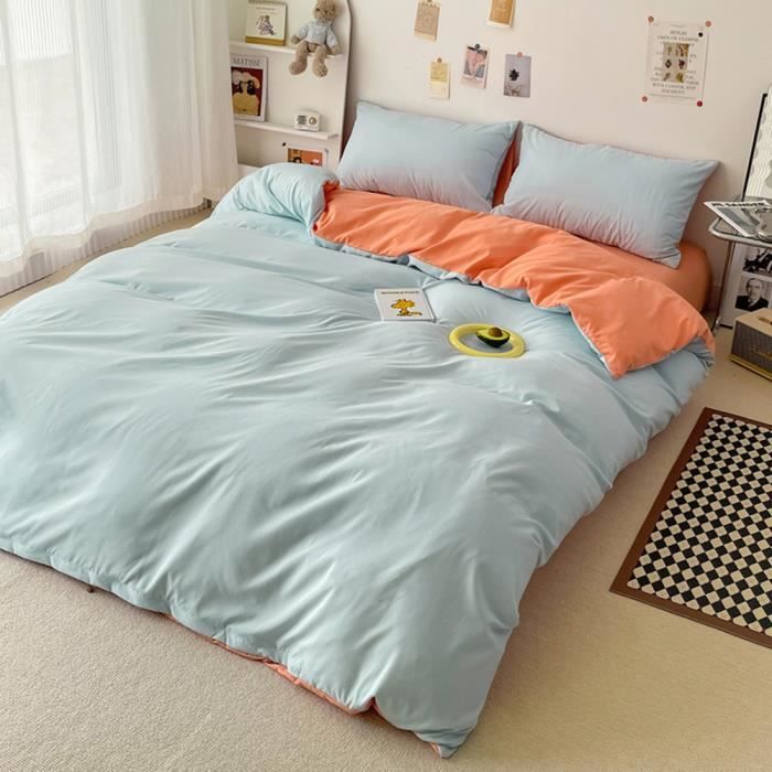 Couvre lit, simple, couleur unie, givré, en épaissi ensemble coton ...