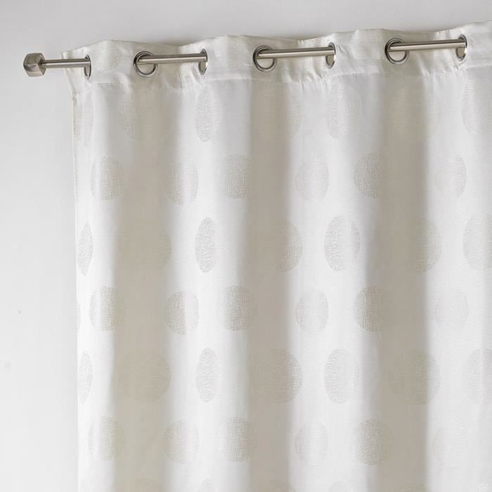 Rideau (140 x H260 cm) Satellis Ecru - Cdiscount Maison