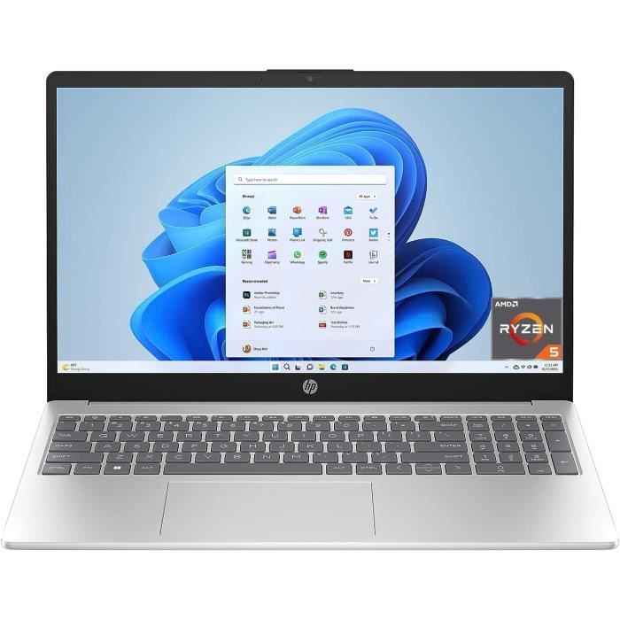 HP Laptop 15-fc0000sf PC Portable 15.6 FHD AMD Ryzen 5 7520U,RAM 16 Go ...