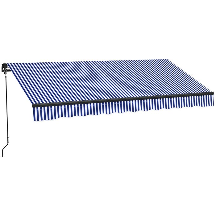 Store banne manuel rétractable inclinaison réglable manivelle alu ...