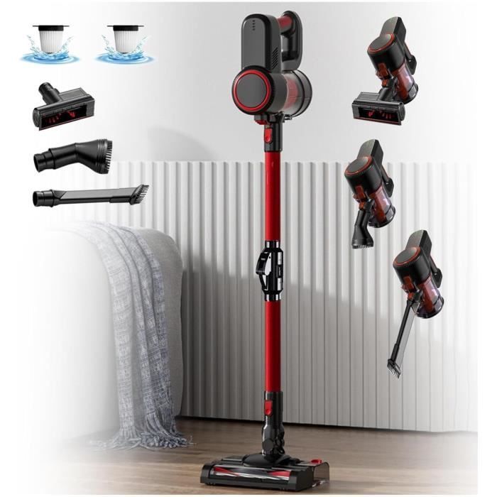 Meltor Aspirateur Balai Laveur Sans Fil 5 En 1 Compact Avec Réservoir D ...