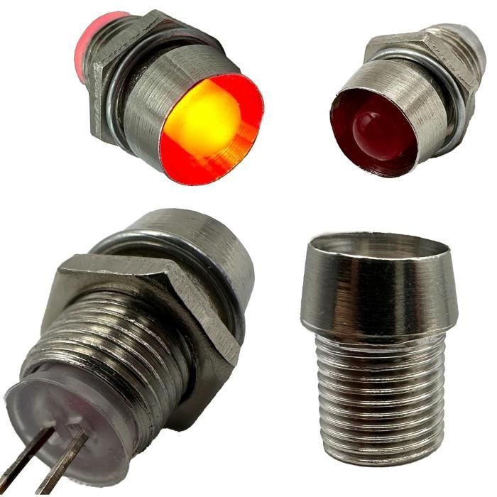 Lot De 100 Douilles Led 3 Mm En Métal Argenté-Support-Socle Pour Diodes ...
