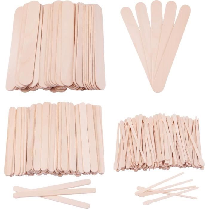 BQTQ 260 Pièces Spatule Bois Epilatioâtons Applicateurs à Cire Spatule ...