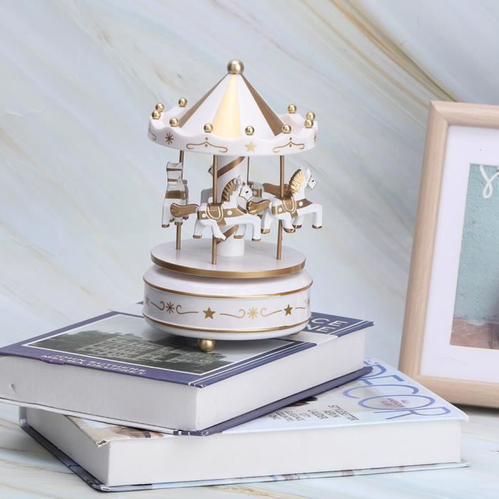 SURENHAP Cadeau de Carrousel Boîte à Musique Manège Cadeau Carrousel ...