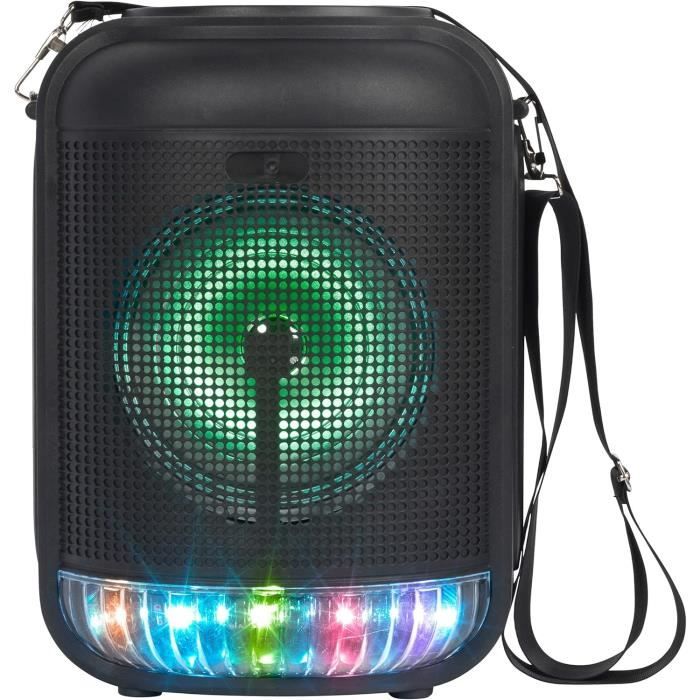 Ee6648Blkstkeu7 Led Party Speaker With Wired Microphone, Karaoke ...