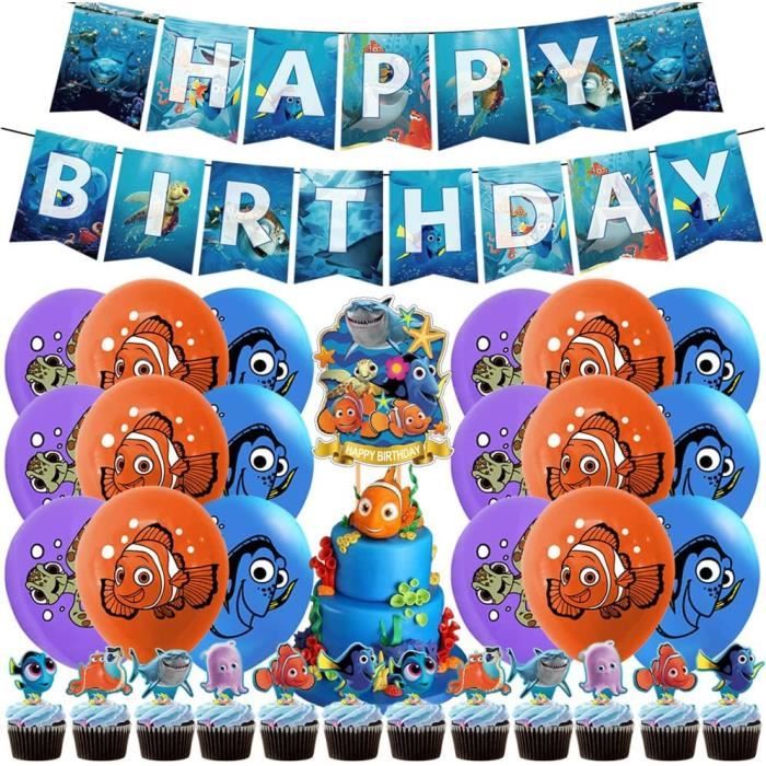 Finding Nemo Party Décorations Set 32 Pièces Dory Nemo Ballon D ...