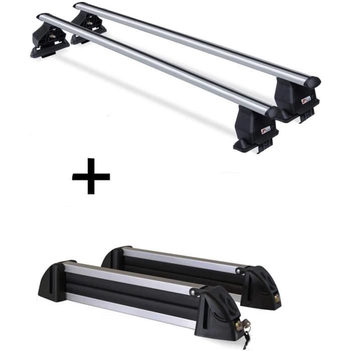 VDP Galerie de Toit Menabo Tema + Porte-Skis/Porte-Surfs/Porte-Skis ...